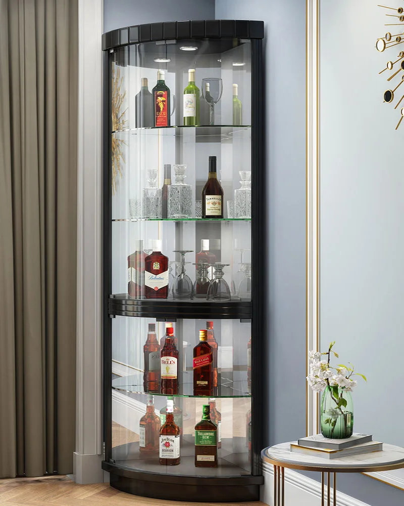 Modern Corner Bar Cabinet