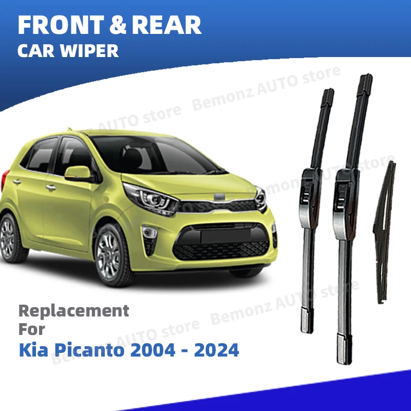 LHD Front Rear Windshield Wiper Blade For Kia Picanto Morning 2004-2023 ...