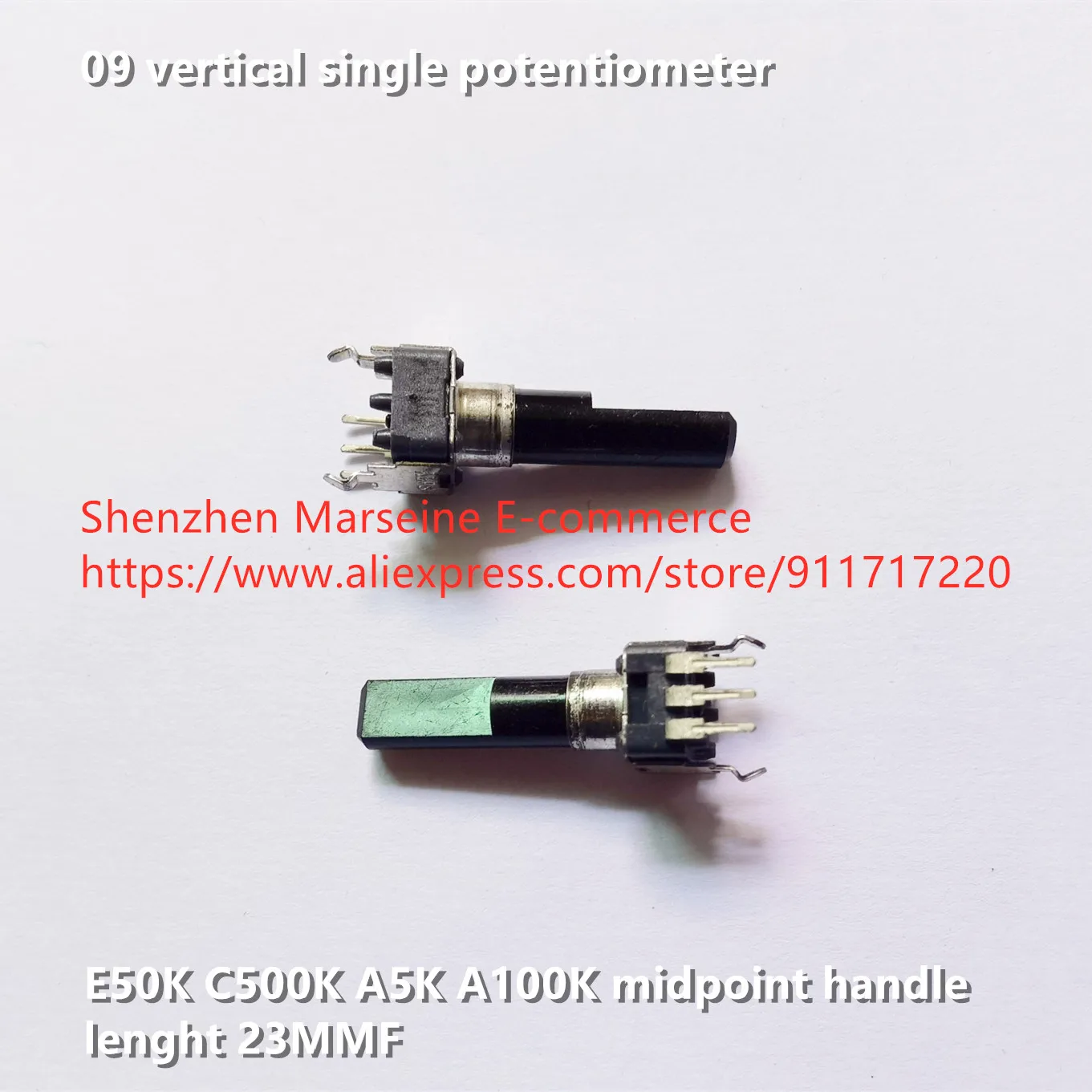 Original-New-100-09-vertical-single-potentiometer-E50K-C500K-A5K-A100K ...