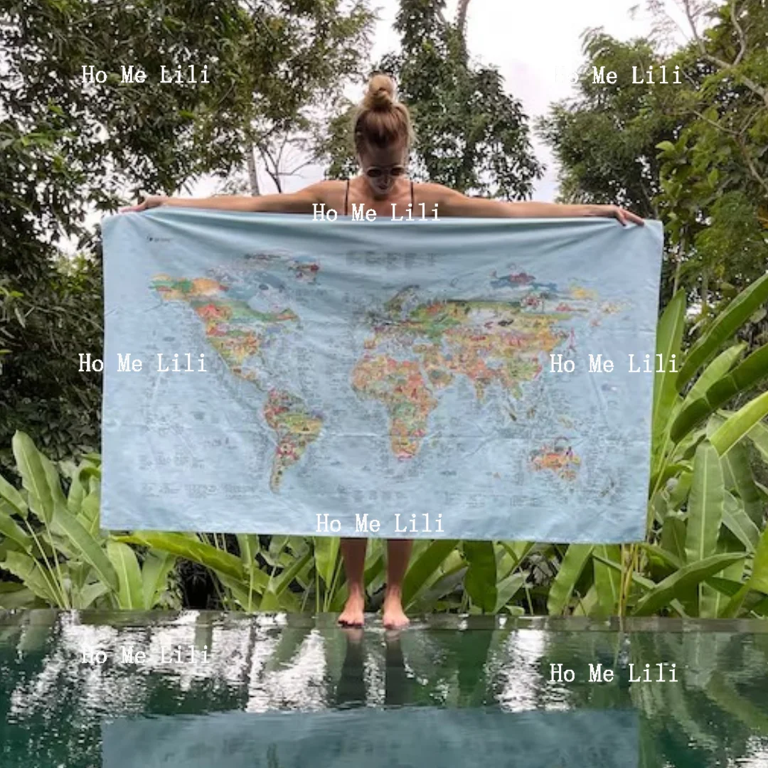 Map-Towel-Awesome-Maps-World-Map-Beach-Towel-For-Surfers-Eco-Friendly ...