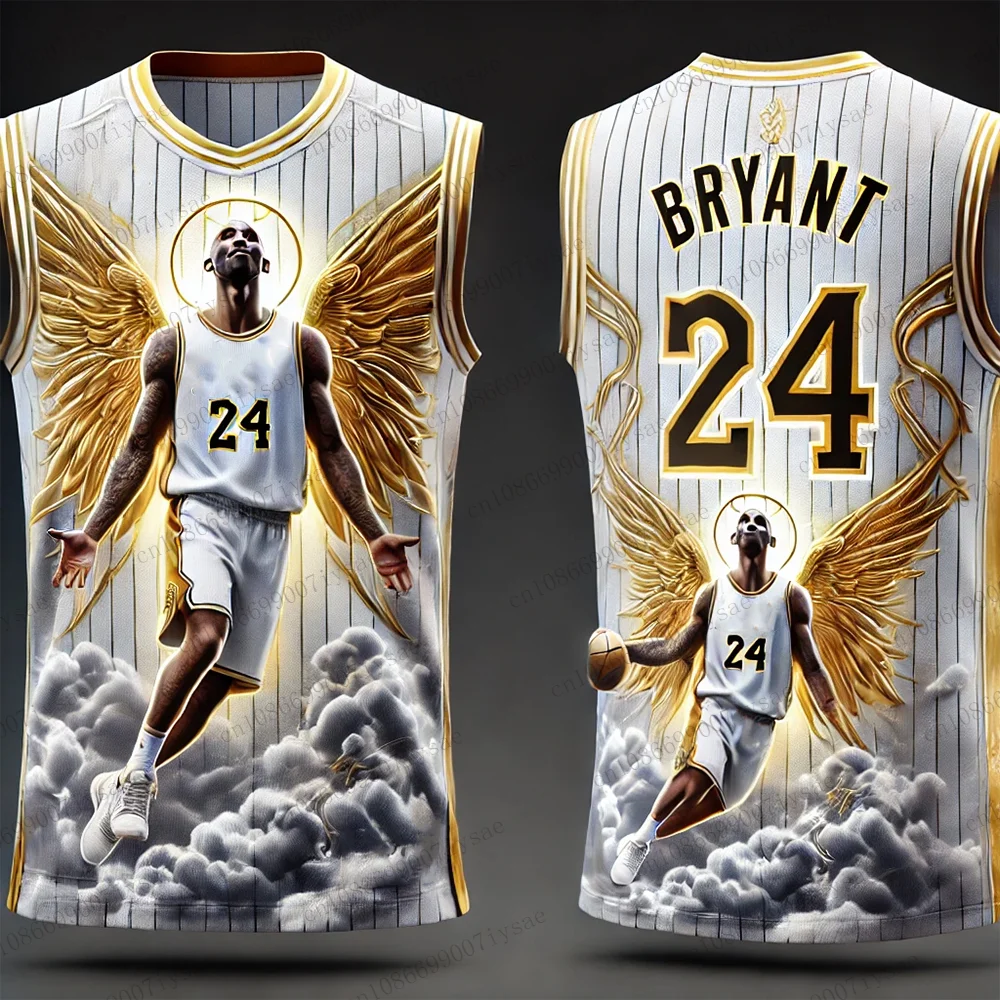 ChatGTP-Jersey-de-basquete-Angel-Kobe-uniforme-comemorativo-para ...