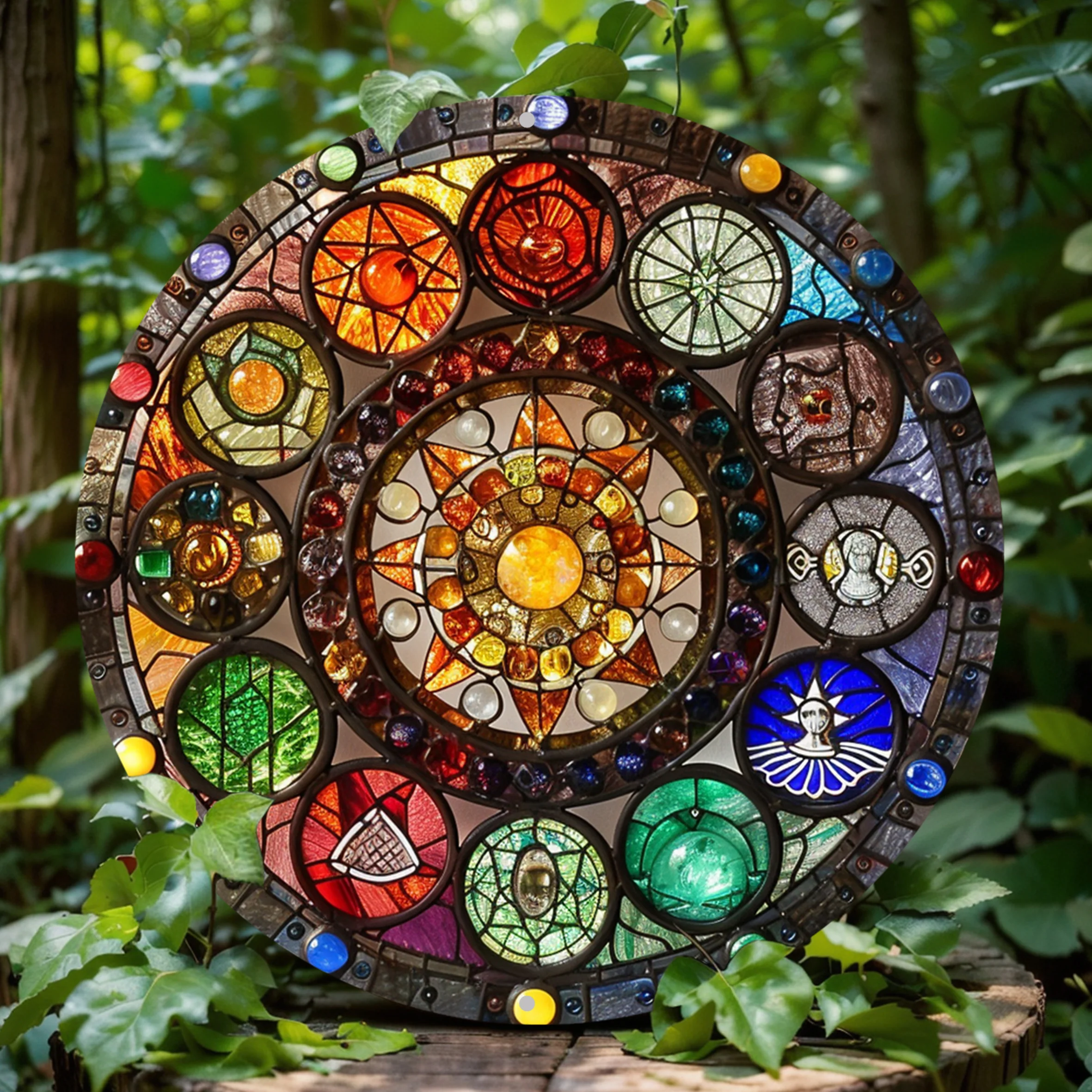 Round-Sign-Alchemy-Themed-Office-Room-Home-Decorations-Sign-Gardening ...