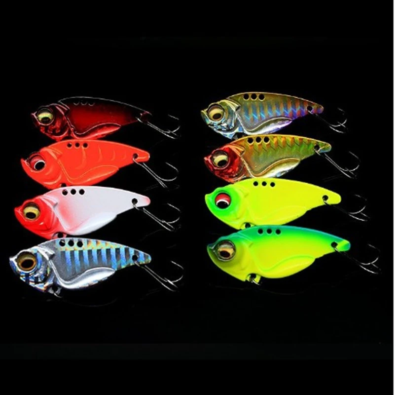 ALASICKA 1pcs VIB 7.5g 11g 14g 3D Eyes Metal Vib Blade Lure Sinking ...