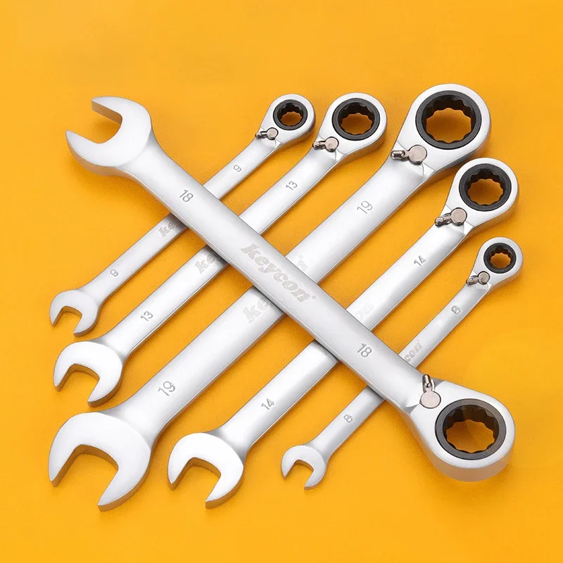 Ratchet-Wrench-8-19mm-Quick-Ratchet-Spanner-Combination-Car-Repair-Hand ...