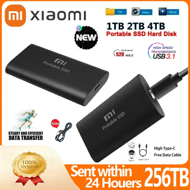 Xiaomi-External-Hard-Drive-Portable-2TB-4TB-Solid-state-Hard-Disks-High ...
