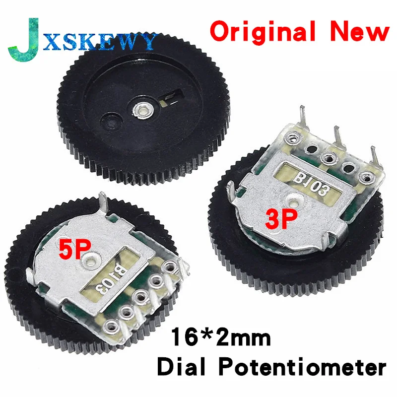 10pcs Double Gear Tuning Potentiometer B102 B103 B203 B503 B1k B10k ...