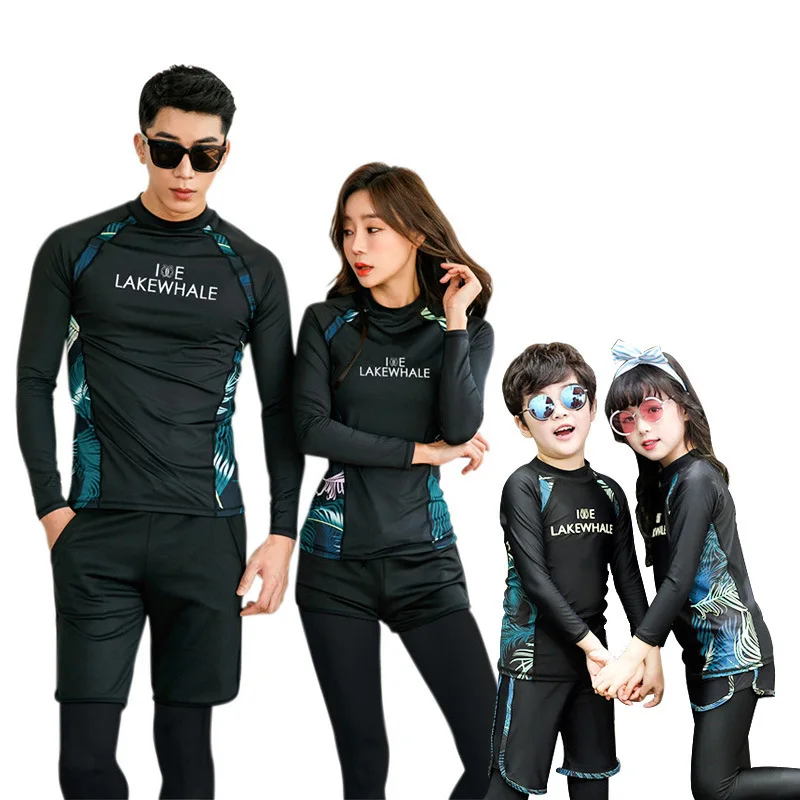 Family-Matching-Swimwear-Couple-Surfing-Diving-Suit-Family-Holiday ...