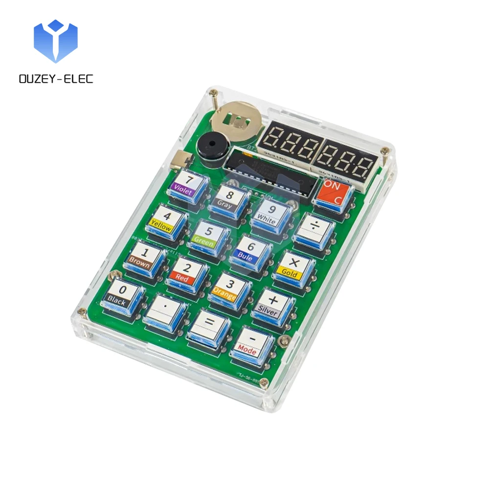 Homemade-Calculator-DIY-Kit-51-MCU-Development-Teaching-Experiment-Soldering-Exercise-DIY-Loose ...