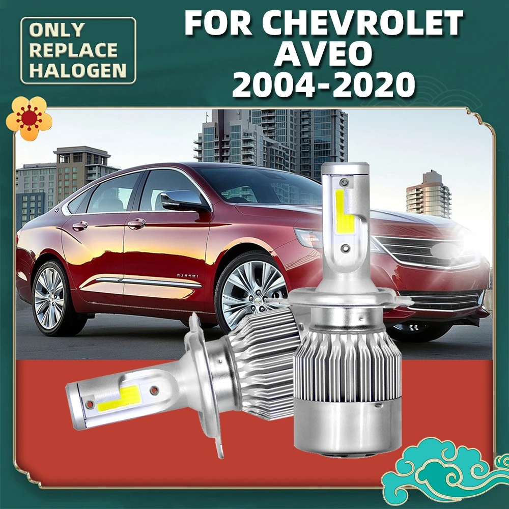Car-Headlight-6000K-Auto-LED-Bulbs-For-Chevrolet-Aveo-2004-2020-2019 ...