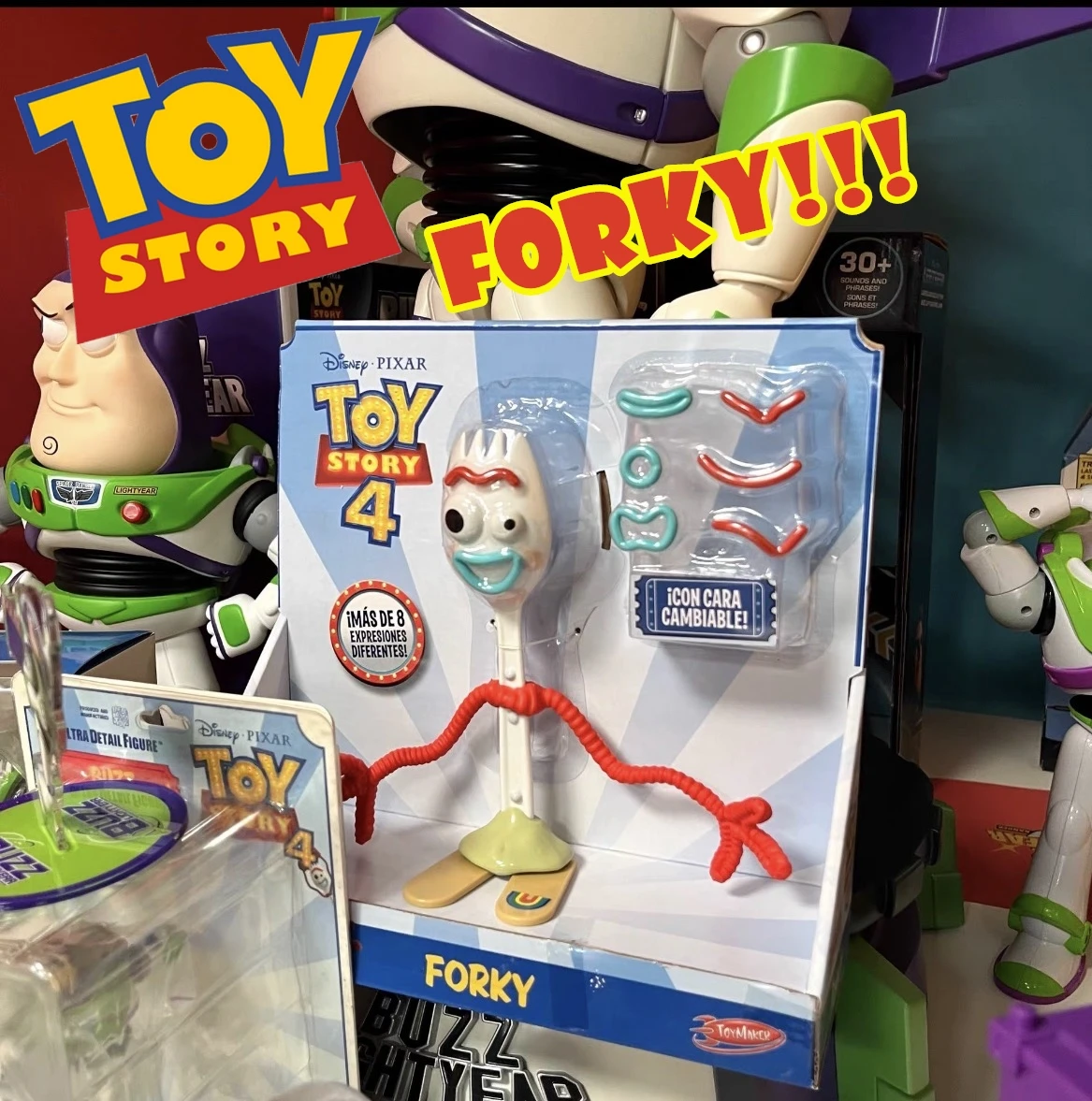 18CM-Hasbro-Disney-Toy-Story-Forky-Mr-Goes-Potato-Head-Woody-Buzz ...
