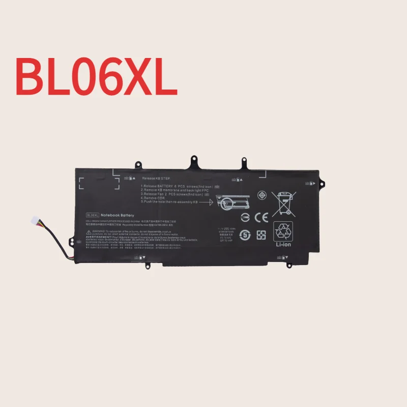 BL06XL Laptop Battery for HP EliteBook Folio 1040 G0 G1 G2 Series HSTNN ...
