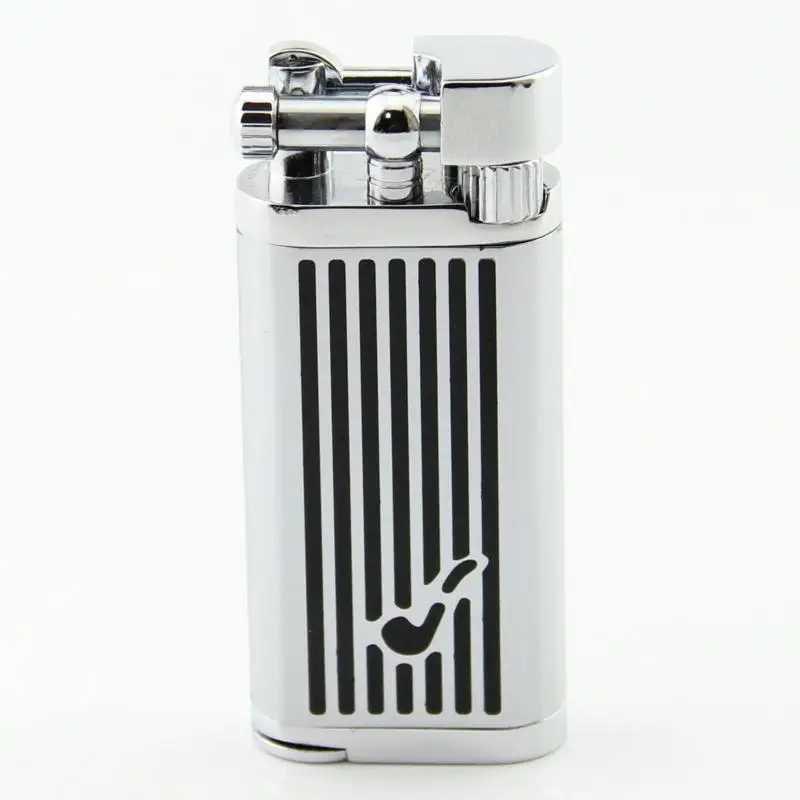Luxury Metal Butane Gas Pipe Lighter Vintage Inflatable Smoking ...