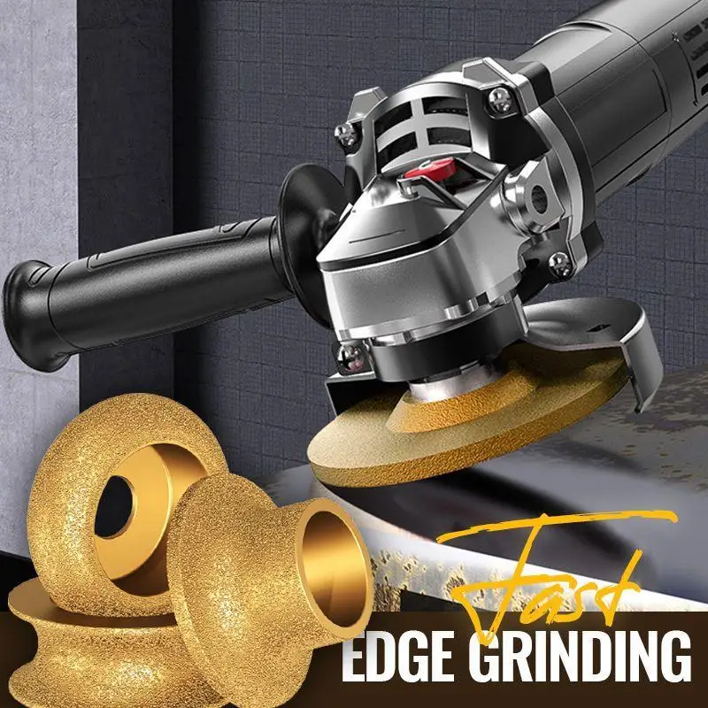 Vacuum Brazed Diamond Grinding Wheel Demi bullnose Edge Profile ...