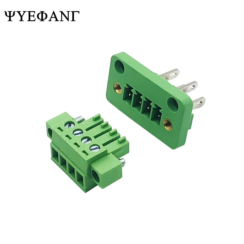 2sets-2EDGWB-3-81-Through-Wall-Plug-in-Terminal-Blocks-Connector-3-81mm ...
