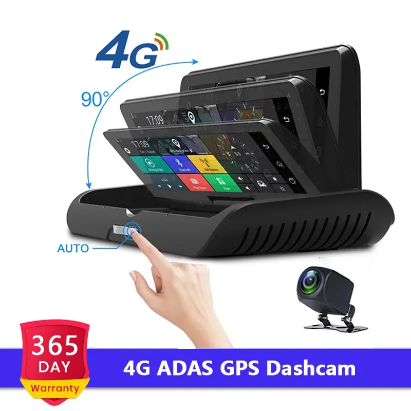 Car DVR Android 8.1 4G ADAS Dash Camera Full HD 1080P Rearview Mirror ...