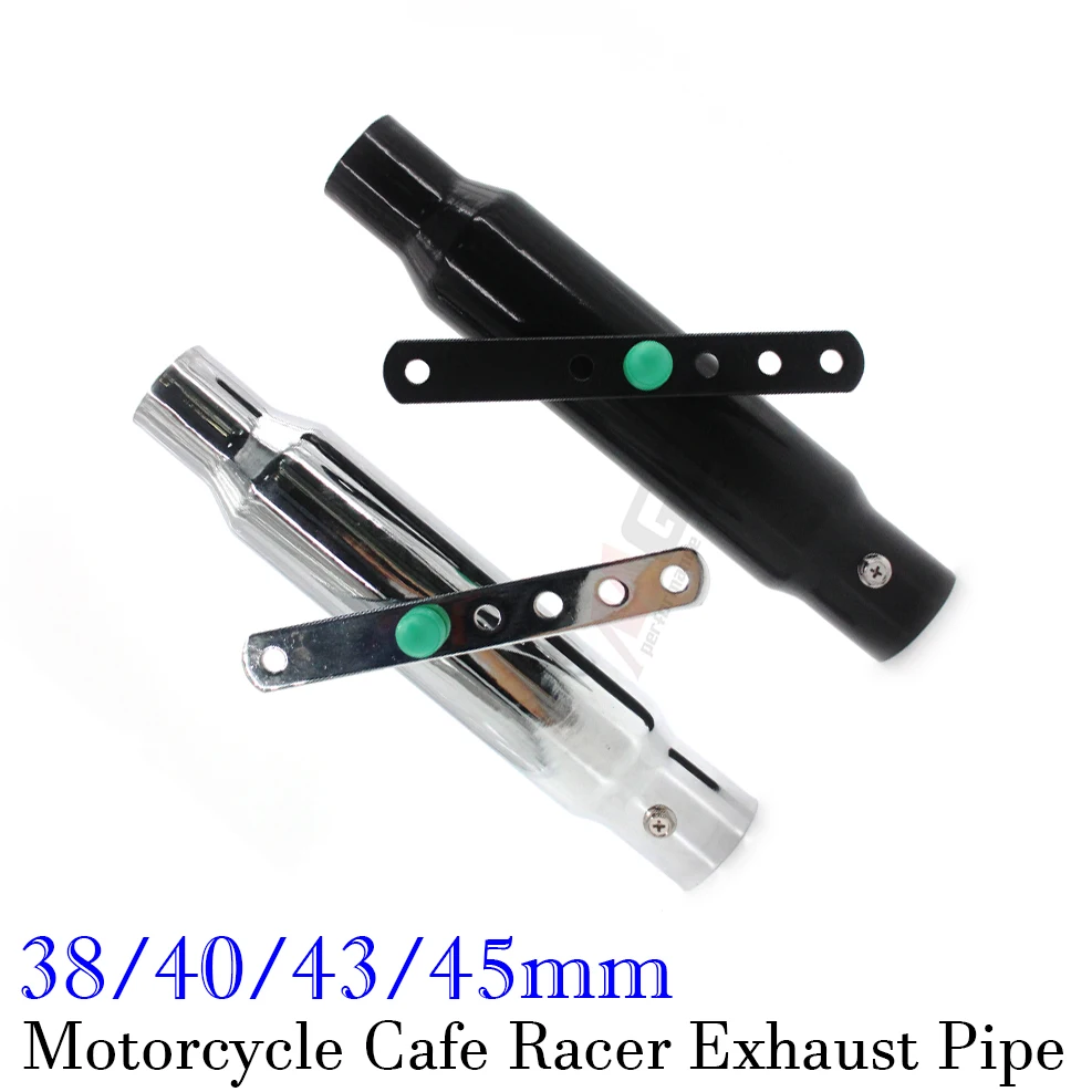 38mm 40mm 43mm 45mm Universal Motorcycle Exhaust Muffler Pipe For CG125 ...