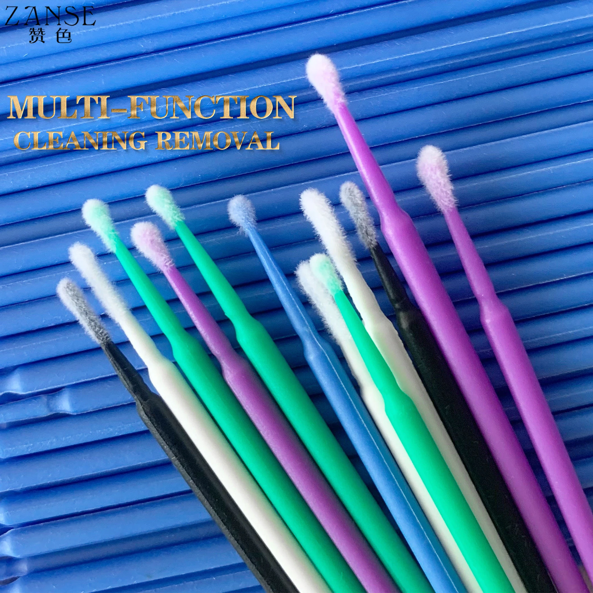 ZANSE100pcs Disposable Micro Brushes Eyelash Extension Swabs Grafting ...