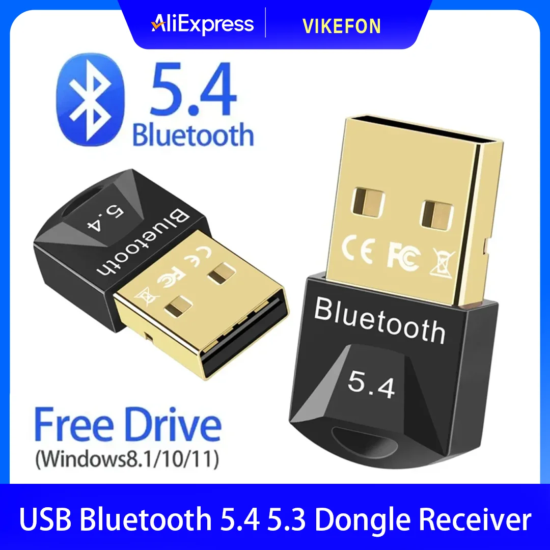 Adaptador Bluetooth para Pc USB Bluetooth 5.4 5.3 Dongle Rece ...