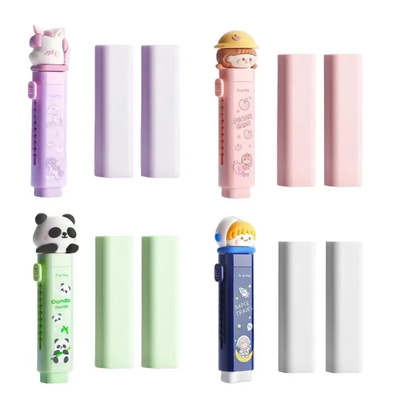 Cat-Paw-Shaped-Erasers-Retractable-Pen-Eraser-Stick-And-Refills-Cute ...