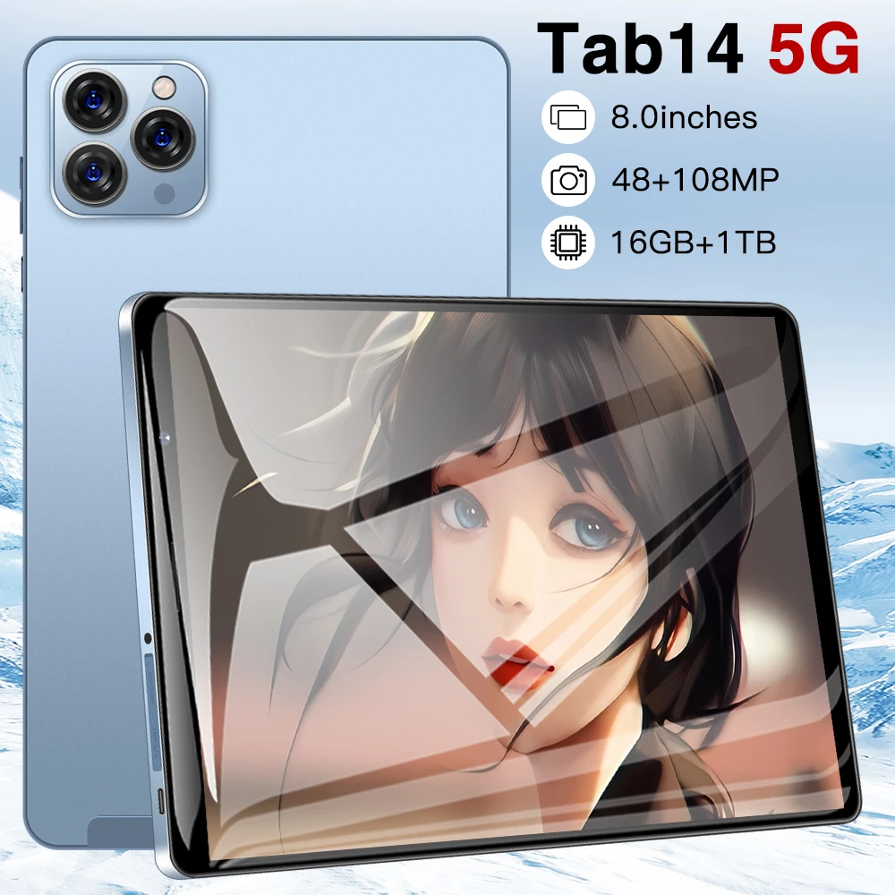 30BIG Tab14 PAD 8 Inch IPS Screen 16GB+1TB Memory smartphone 8800mAh 48 ...