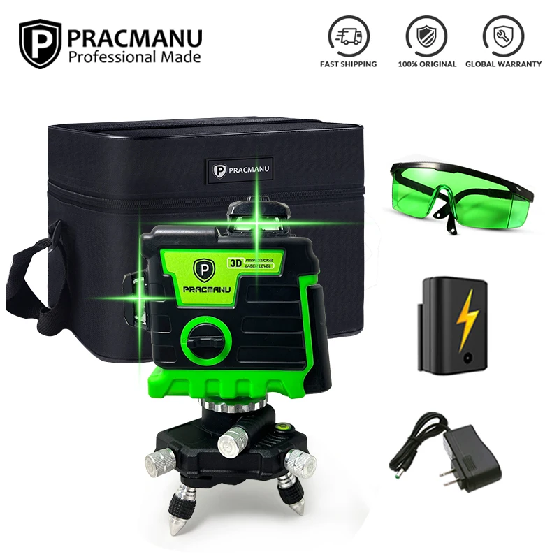 Self-leveling Laser Level 360 | 12 Lines Laser Level Battery | Laser ...