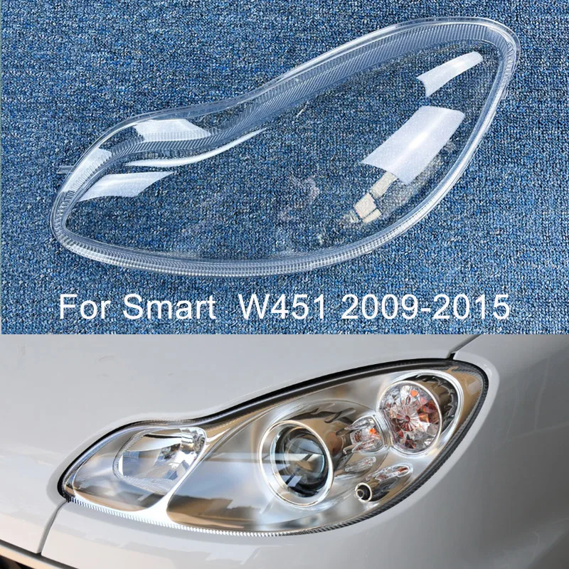 For-Mercedes-Benz-Smart-Fortwo-W451-2009-2015-Headlight-Shell-Transparent-Mask-Lens-Replace-The ...