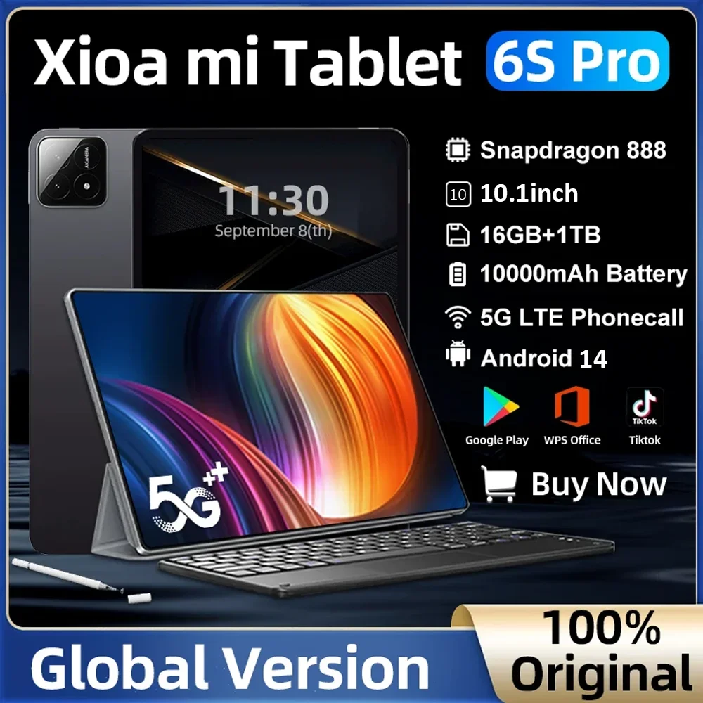 Xiaomi-Pad-6S-Pro-Tablet-Snapdragon-888-Android-14-10000mAh-16GB-1TB-5G ...