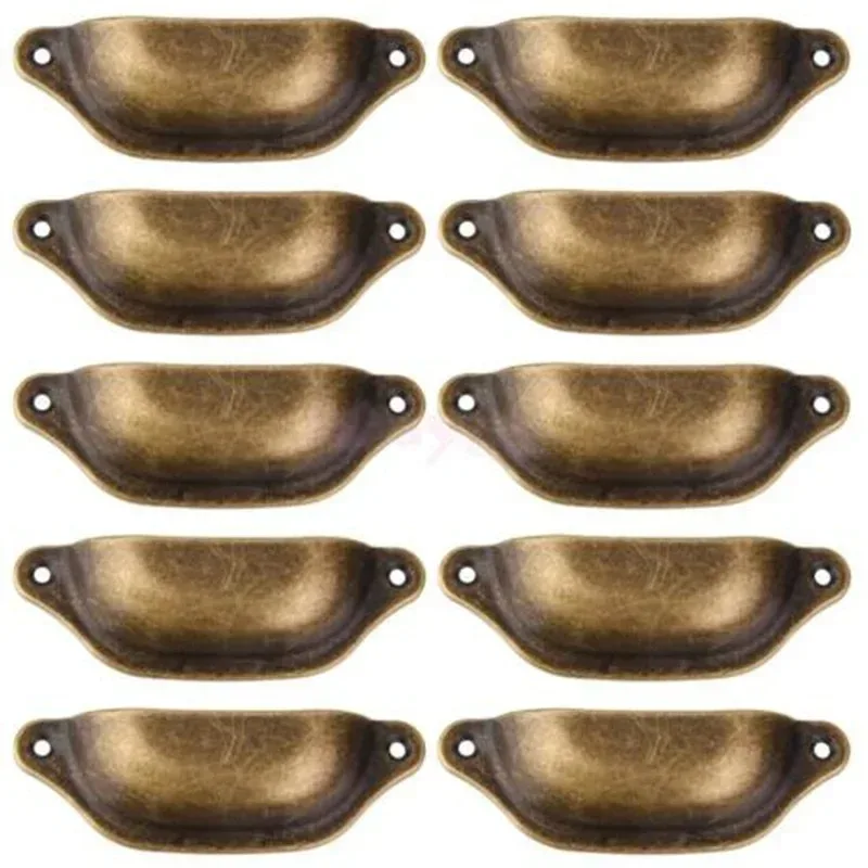 10Pcs Retro Metal Kitchen Drawer Cabinet Door Handle And Furniture ...