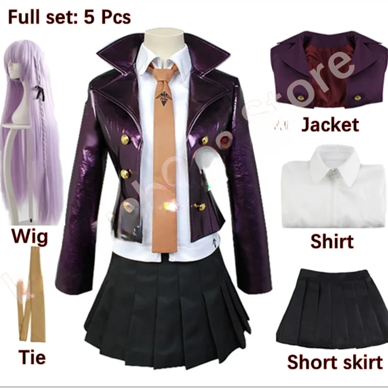 Anime-Danganronpa-Kyoko-Kirigiri-Cosplay-Costume-Dress-Set-With-Women ...