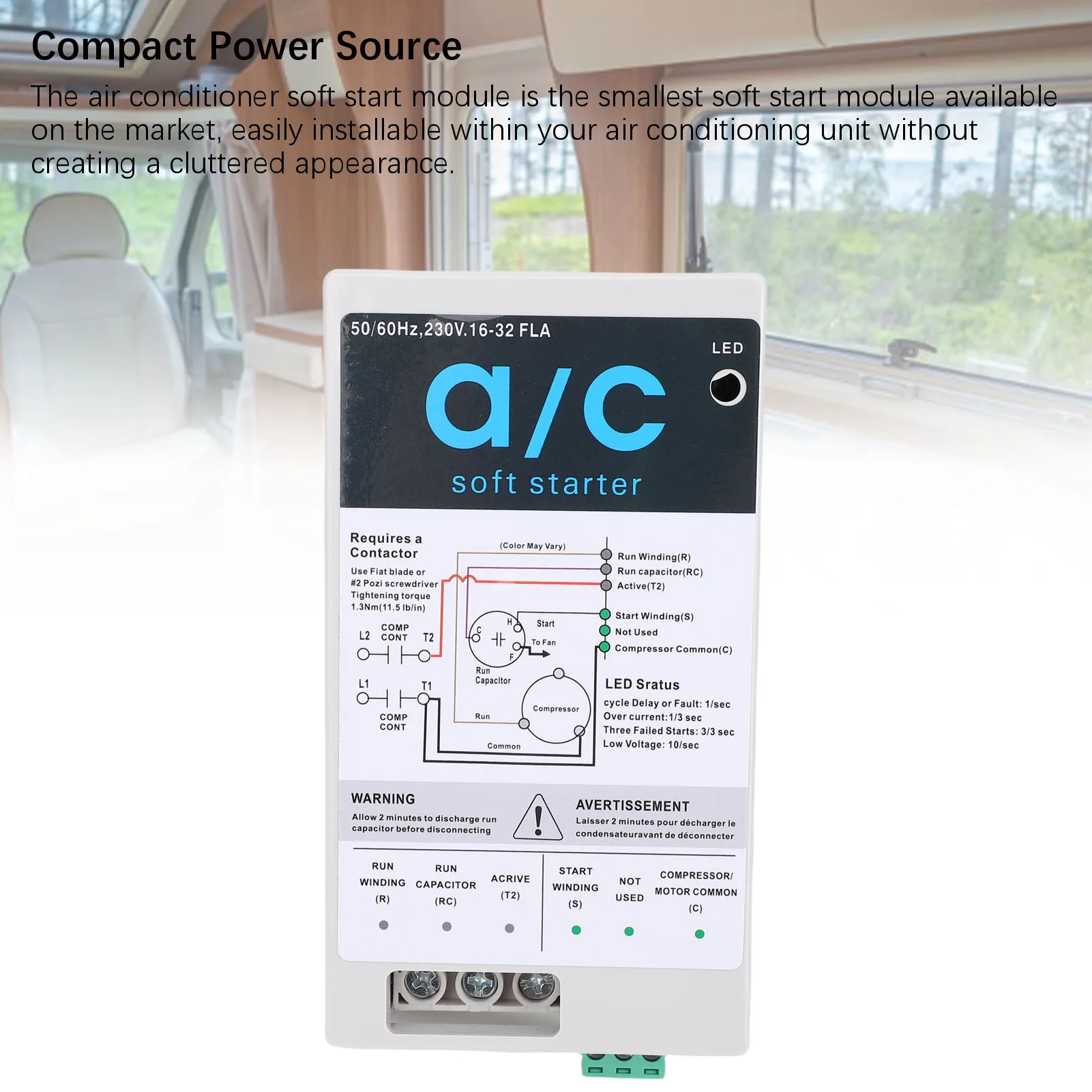 16-32A Air Conditioner Soft Start Module Reverse Motor Protection ...