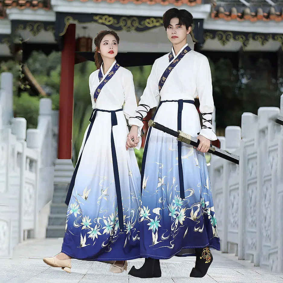 Hanfu Ancient Style Swordsman Suit Chinese Traditional Hanfu Dress Male ...