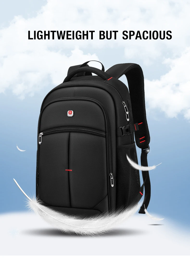 BaLang Laptop Backpack for 15.6″-17″ Computer Male Waterproof Men ...