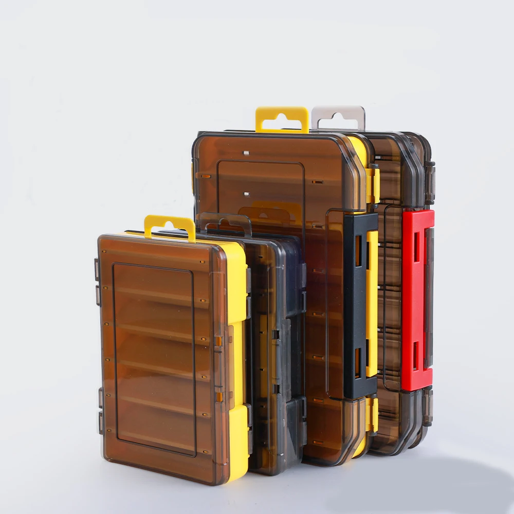 Accessoires de pêche,Gun color-S--Boîte de pêche Double face haute ...