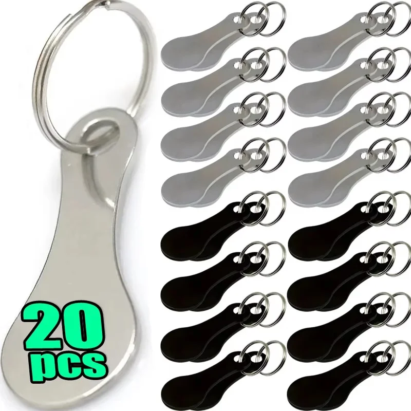 Metal Shopping Cart Tokens Trolley Token Key Ring Decorative Keychain ...