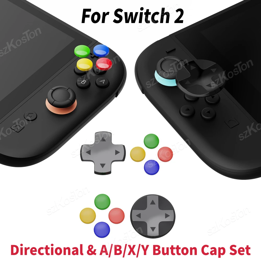 For Switch 2 Joy-Con Controller D-Pad Button Cap Set Directional & A/B ...