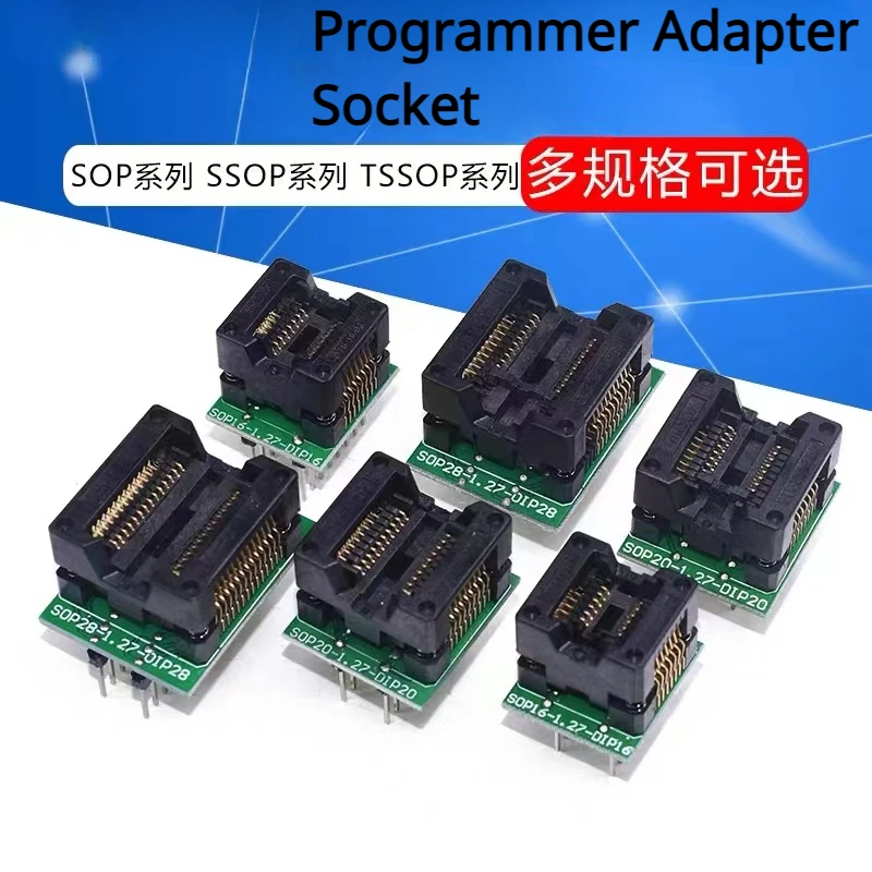 SOP8/SOP14/SOP16/SOP20/SOP28/TSSOP8/TSSOP16/TSSOP20/TSSOP28 TO DIP programmer adapter socket ...