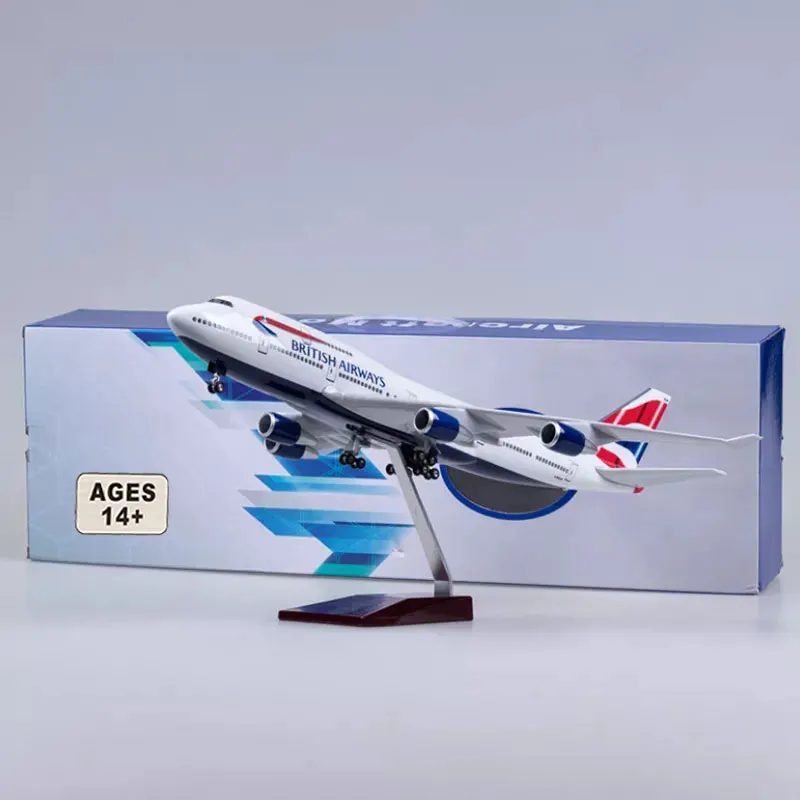 B747 Model Aircraft British Airways Miniature Plane 1:150 Scale Die ...