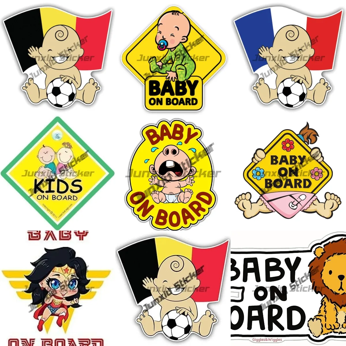 Funny-Self-adhesive-Decal-Boy-Baby-In-Car-Car-Stickers-Baby-on-Board ...
