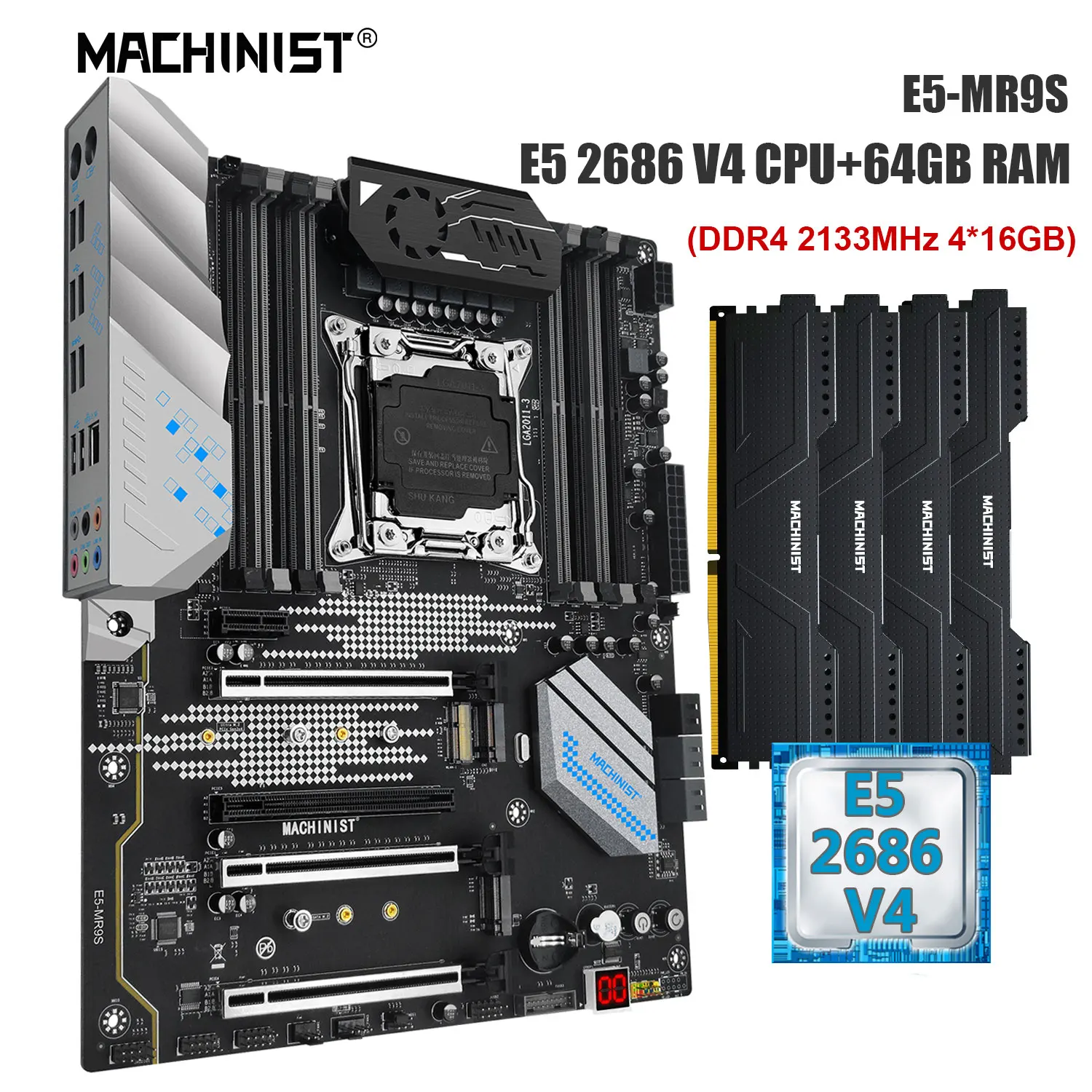 MACHINIST-placa-base-X99-Combo-LGA-2011-3-Xeon-E5-2686-V4-CPU-Kit-DDR4 ...