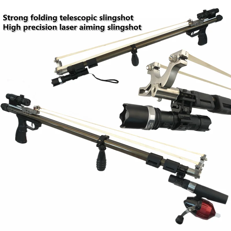 Outdoor-Shooting-Hunting-Slingshot-High-Precision-Laser-Aiming ...