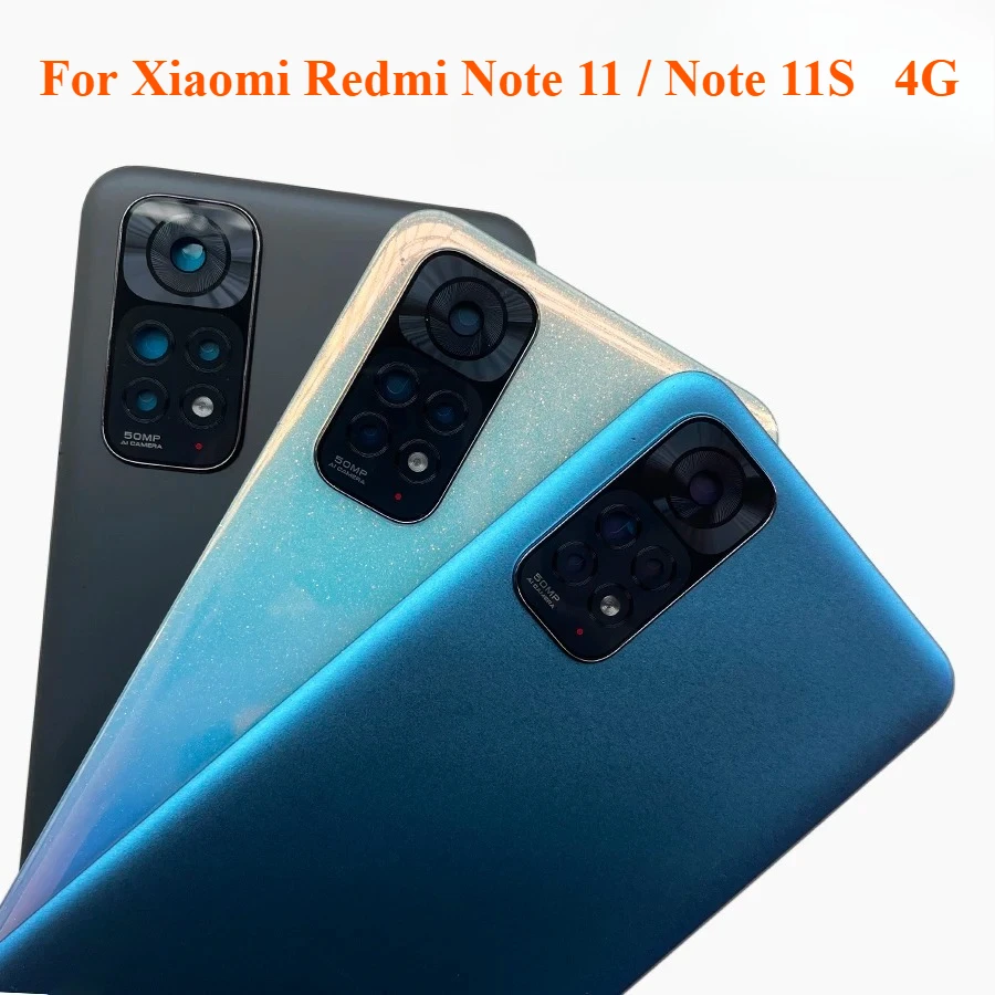 New For Xiaomi Redmi Note 11 Note11S 4G Battery Cover Back 2201117TG ...