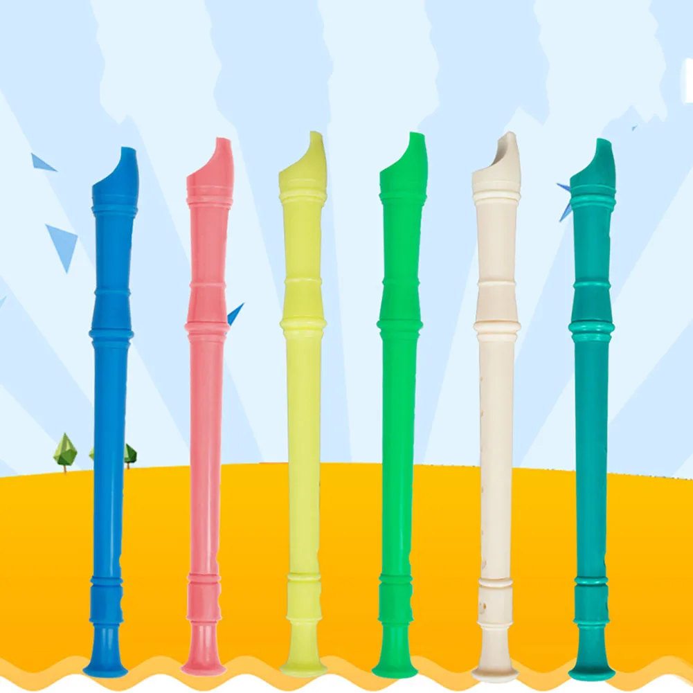 8Holes-Plastic-Recorder-Long-Flute-Woodwind-Instrument-Colorful ...
