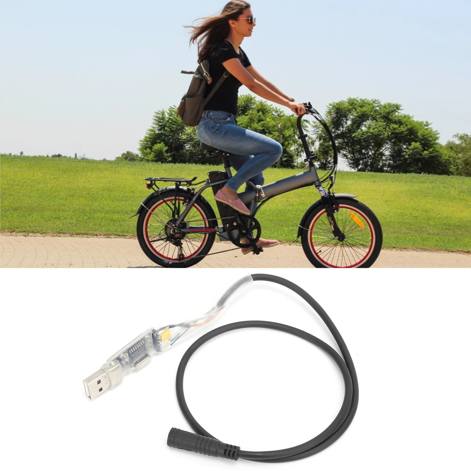 Electric Bicycle Motor USB Programming Cable for BAFANG BBS01 BBS02 ...