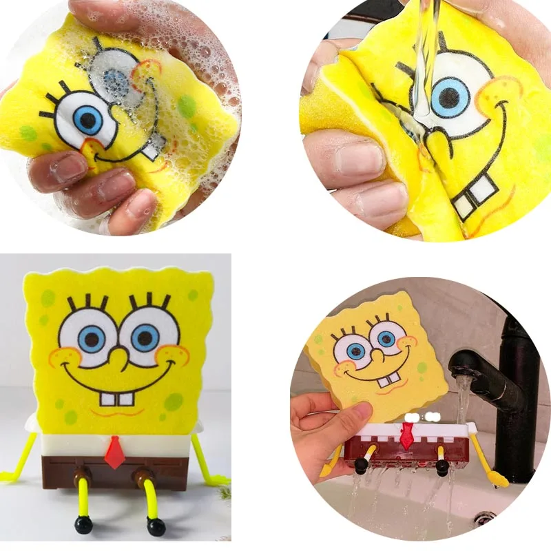 SpongeBobs-Dish-Washing-Sponge-Wipe-Cartoon-Soft-Double-Sided-Clean ...