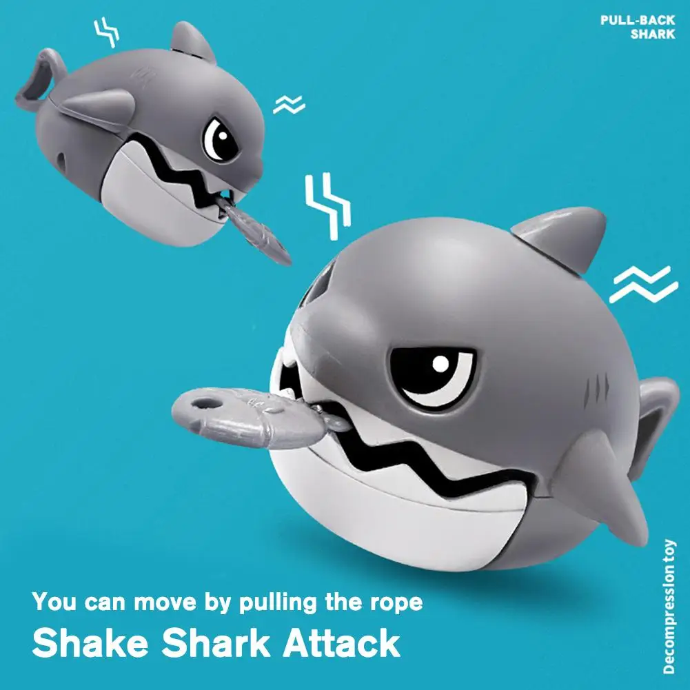 Thread-Biting-Shark-Pull-String-Keychain-Pendant-Cartoon-Creative-Fun ...