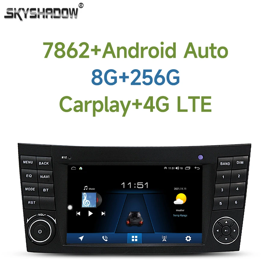 7862 8G+256G DSP Carplay Auto Android 12 IPS Car DVD Player GPS WIFI ...