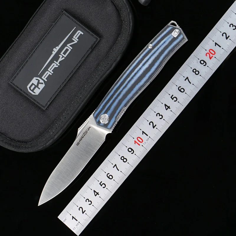 ARKONA-Geri-Folding-Knife-k110-Blade-Micarta-Steel-Handle-Outdoor ...