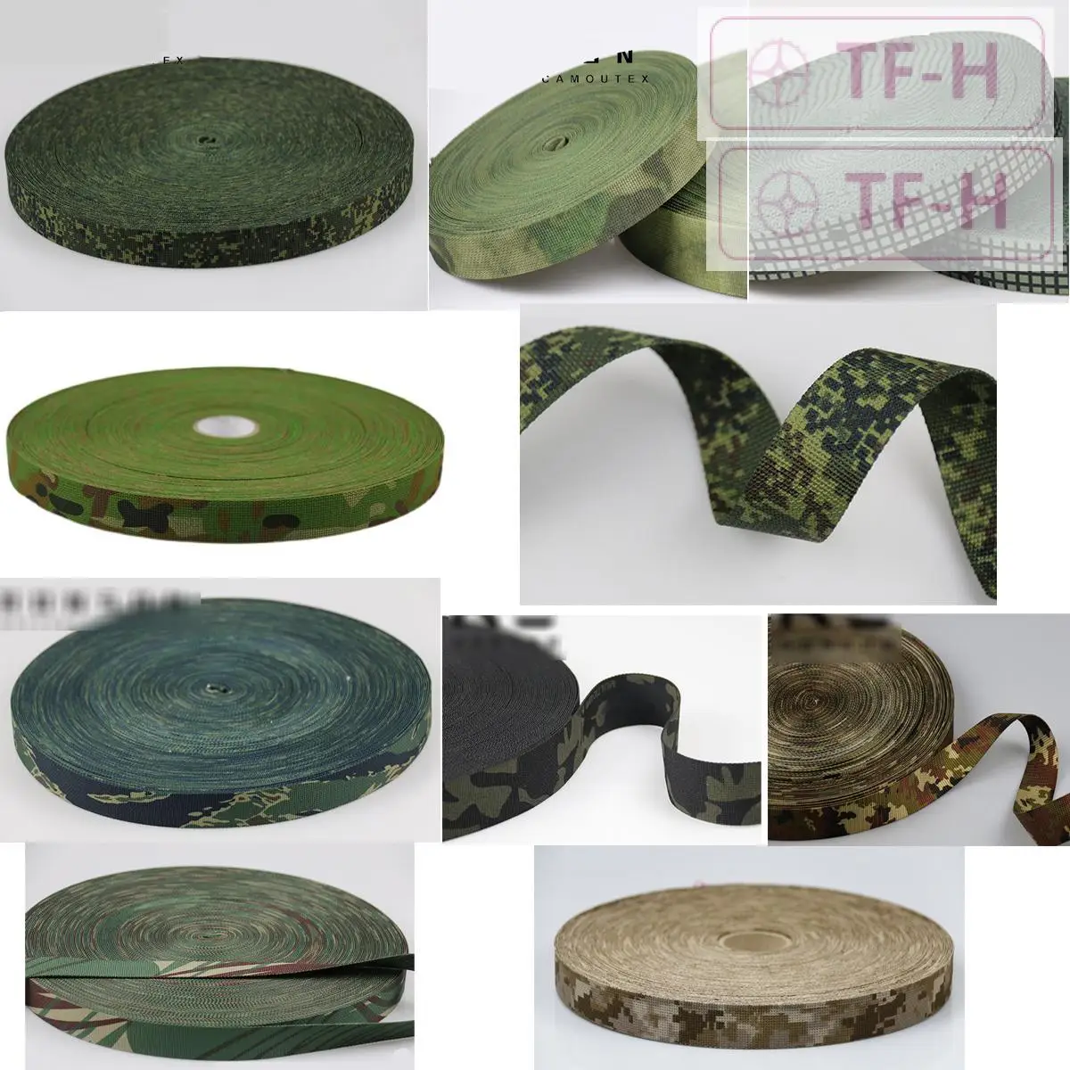 2-5CM-Width-10M-Length-Webbing-Belting-Bag-Strap-Tape-Sew-Strapping ...