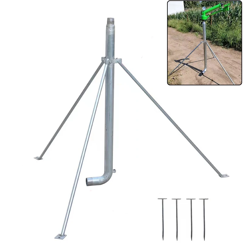 Metal Stand Tripod 1-1/2'' thread Big Rain Gun Sprinkler Stand for ...