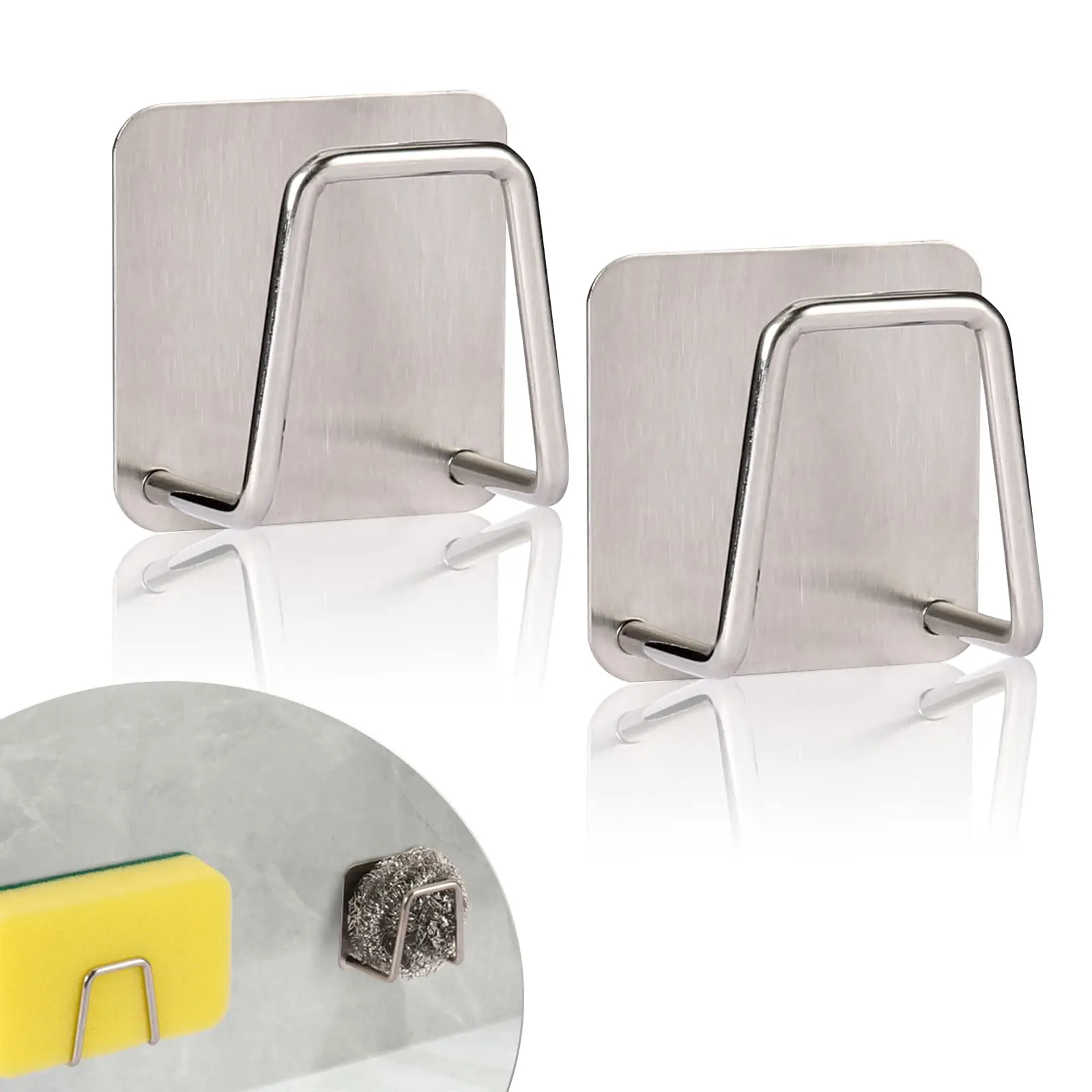 Adhesive Hook Wall Hook 2 Pack Waterproof and Rusty Proof Wall Mounted ...